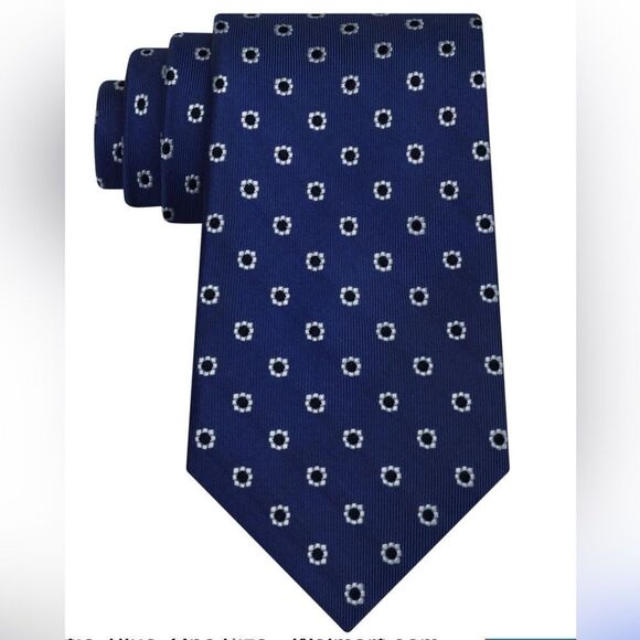 Club Room | Accessories | Club Room Mens Stripetie Floral Detail Navy ...